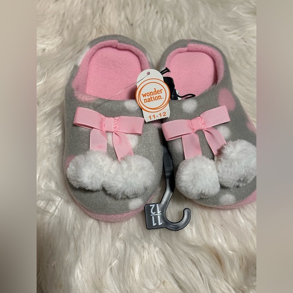 wonder nation | Shoes | Wonder Nation Pink And White Slippers | Poshmark